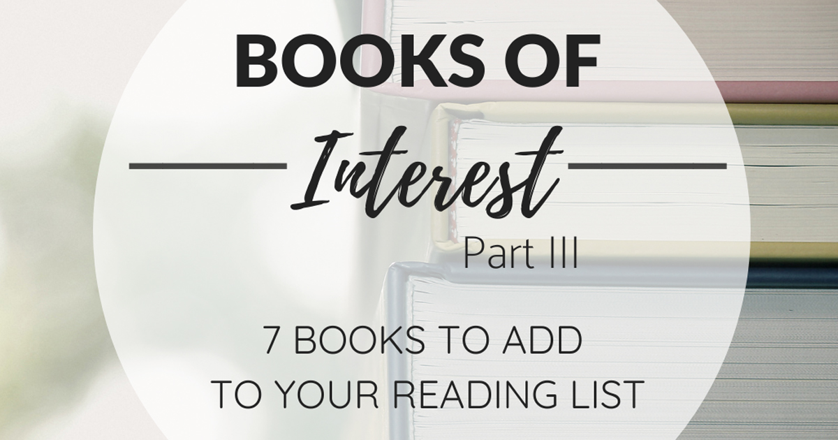 Books of Interest Part 3: 2020 Spring Reading Recommendations ...